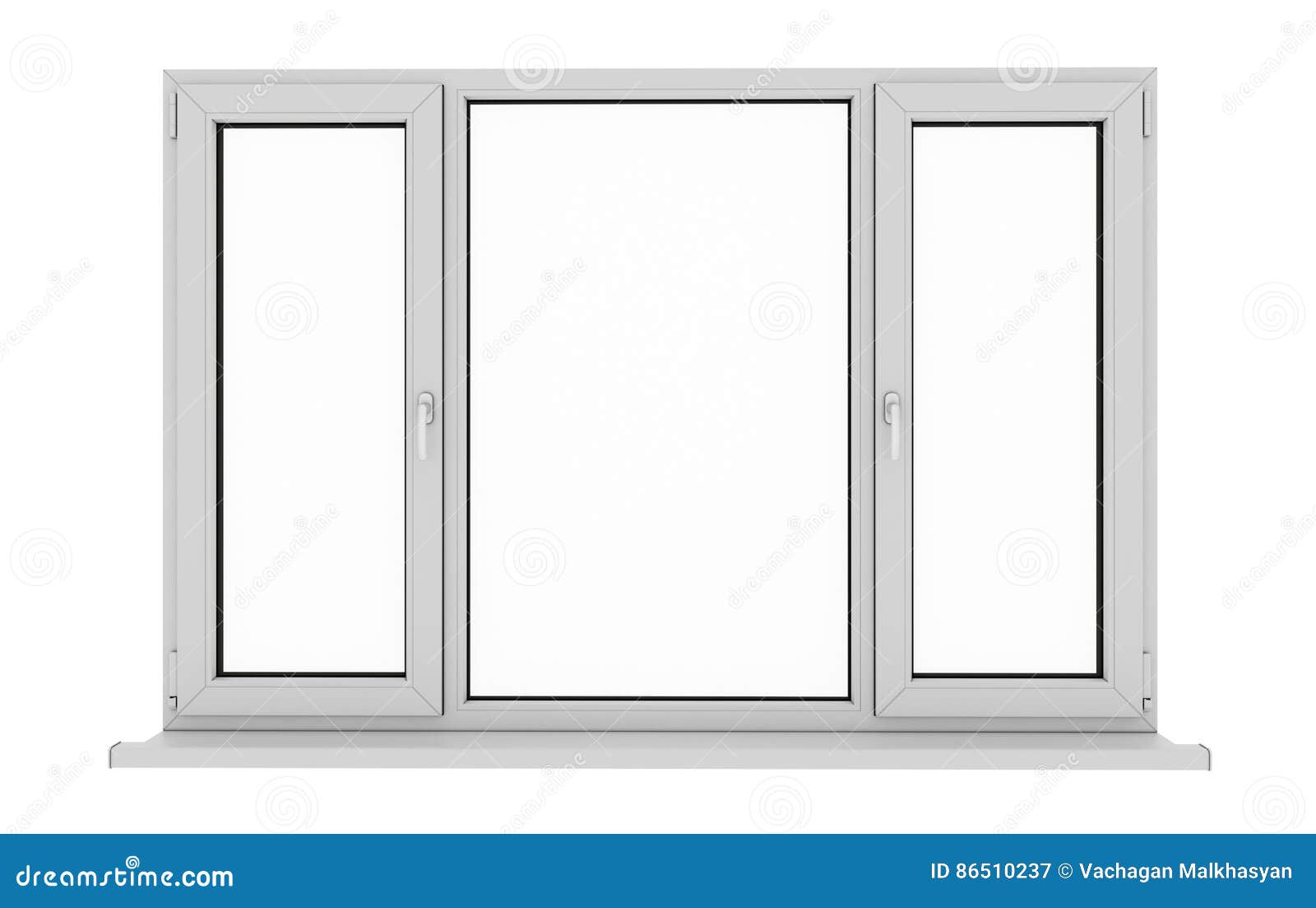 Window. Isolated Window. Aluminum Window. White Window. Pvc Wind Stock ...