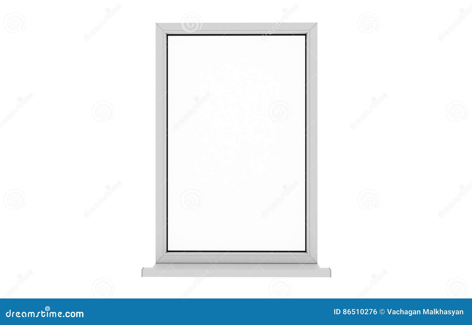 Window. Isolated Window. Aluminum Window. White Window. Pvc Wind Stock ...