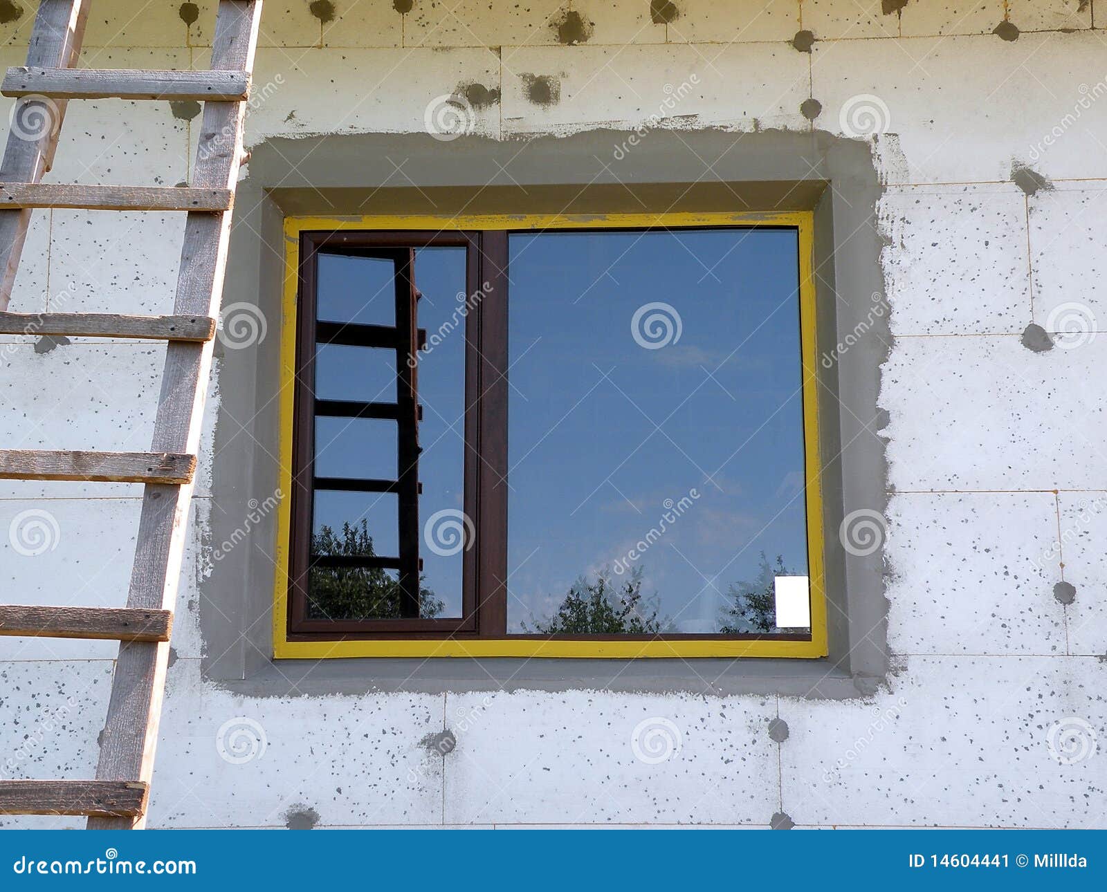 Window and ladder stock image. Image of details, shiny - 14604441