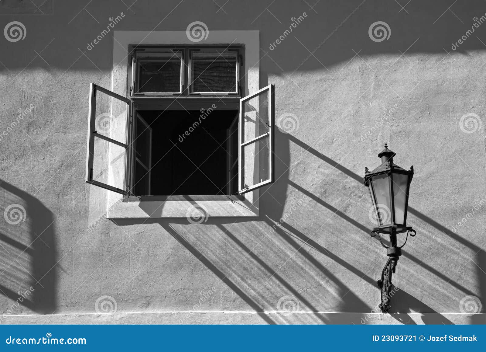 Window and lamp stock image. Image of lamp, facade, house - 23093721