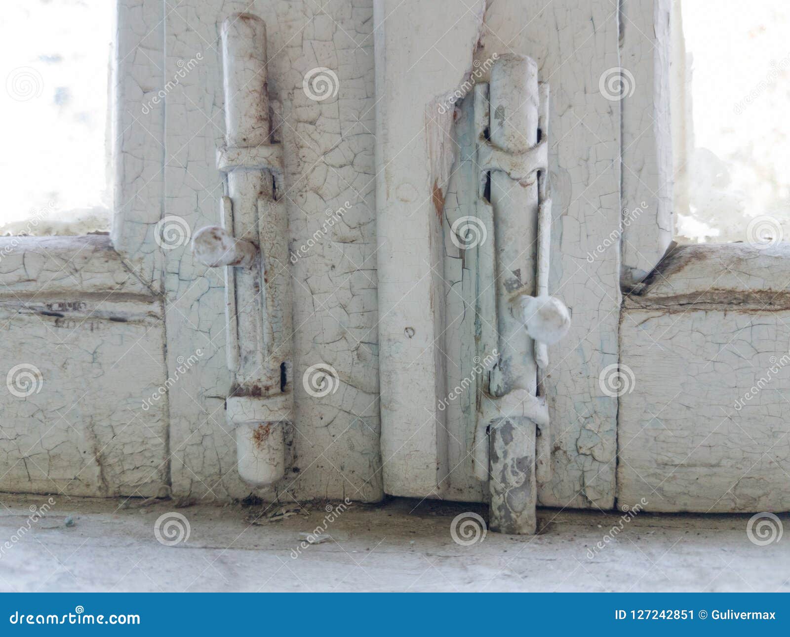 Window Latch on the Window of Old House Stock Image - Image of lock ...