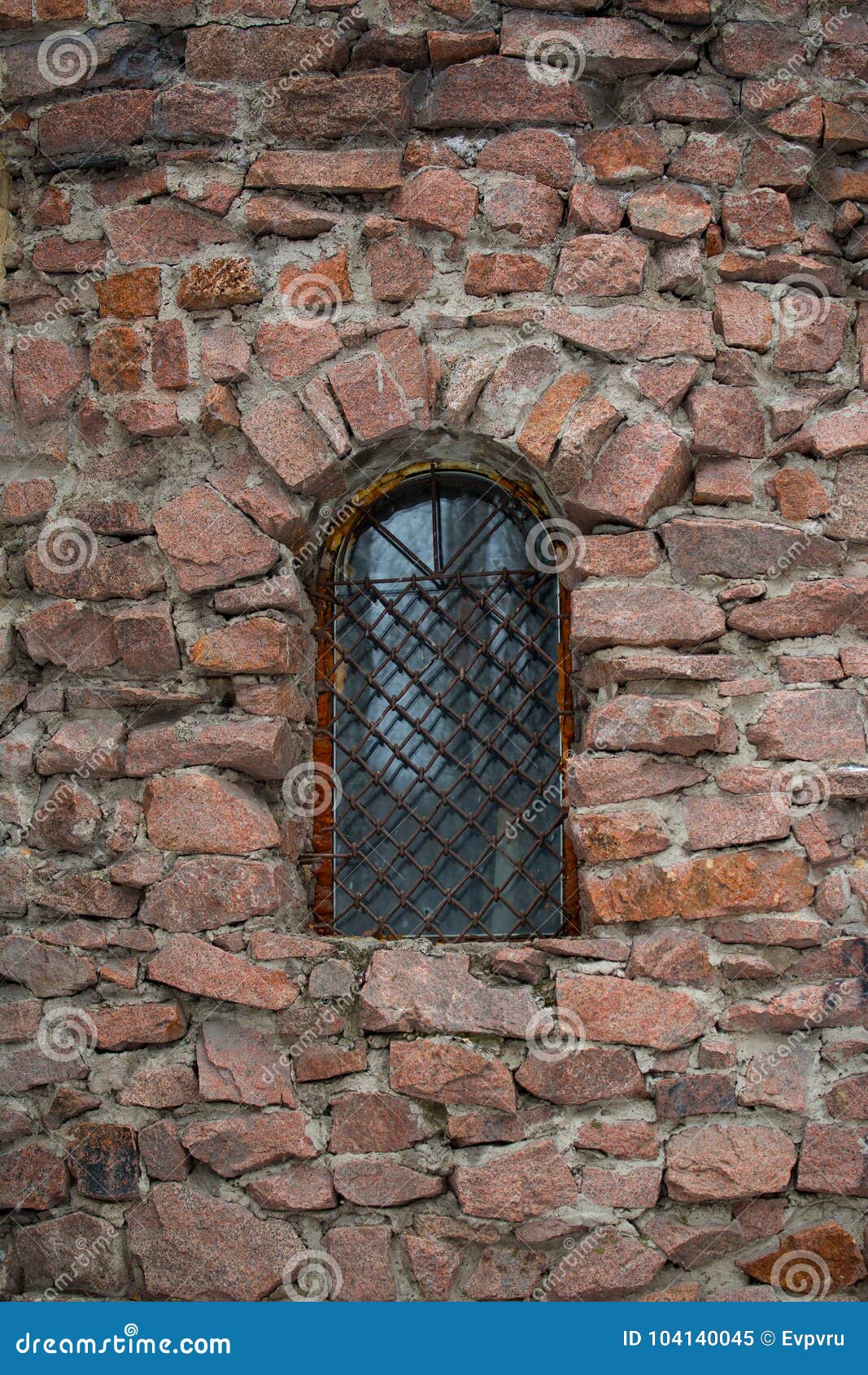 A Window with a Lattice in a Stone Tower Stock Image - Image of europe ...