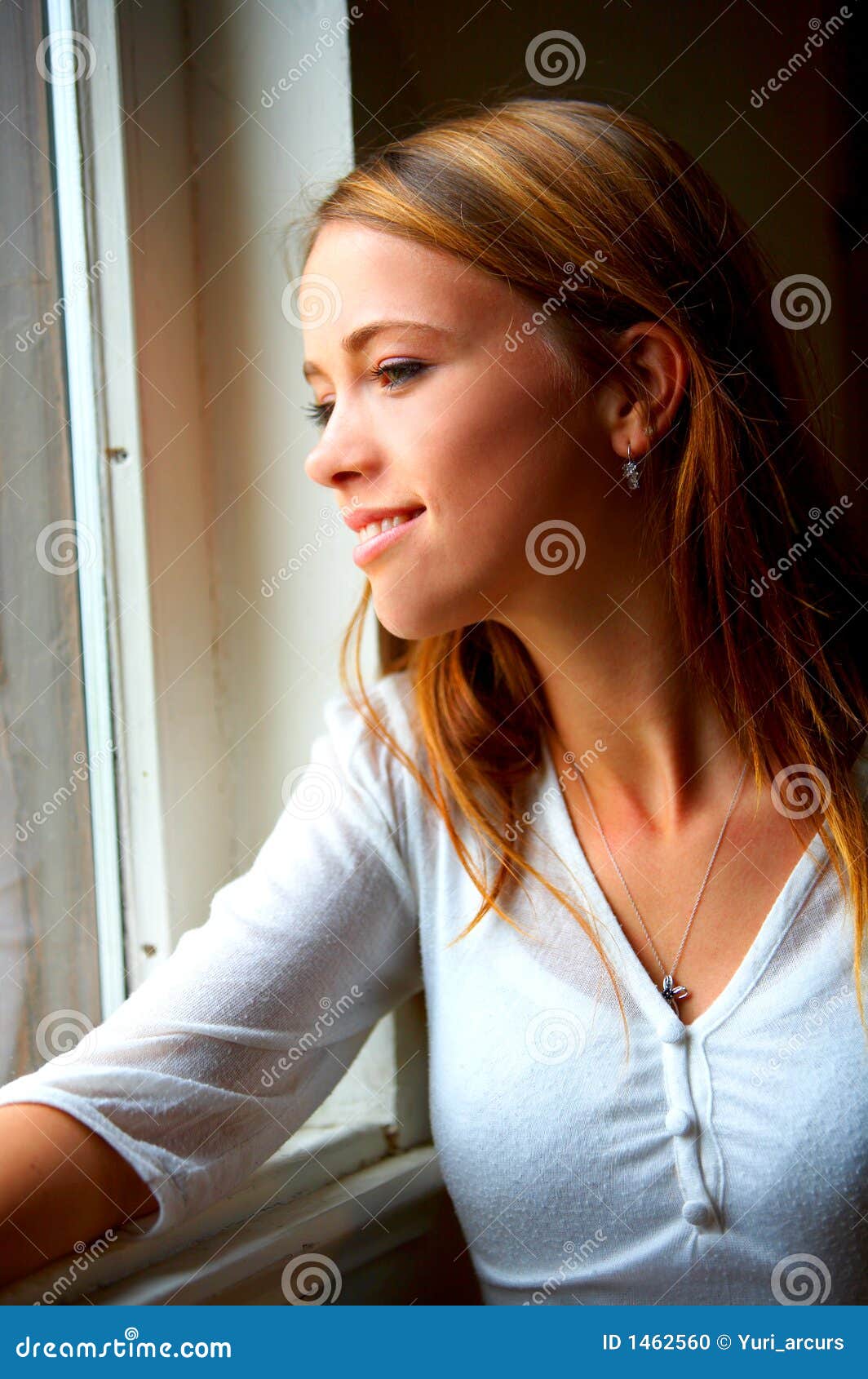 Window light portrait stock photo. Image of modern, light - 1462560