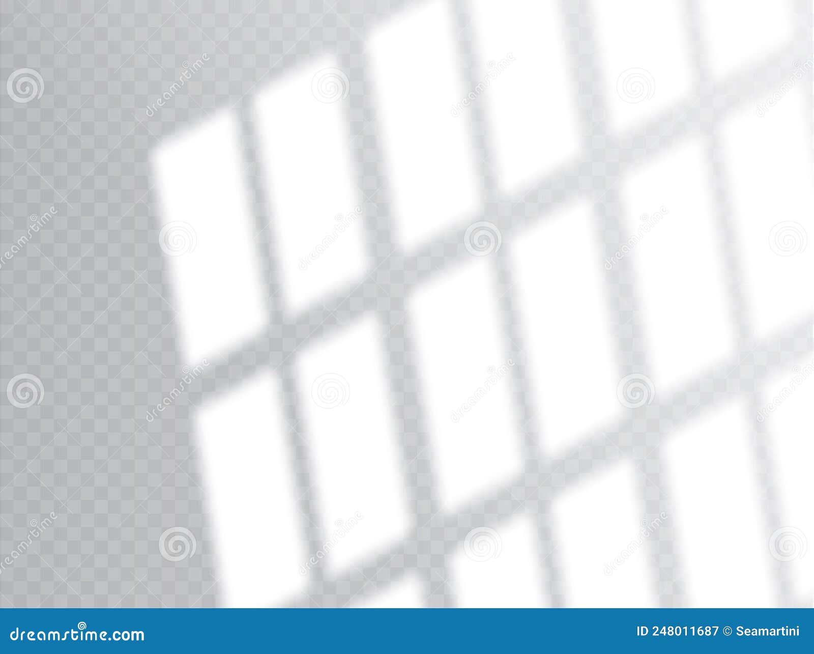 Window Light Shadow Overlay Background 3d Mockup Stock Vector ...