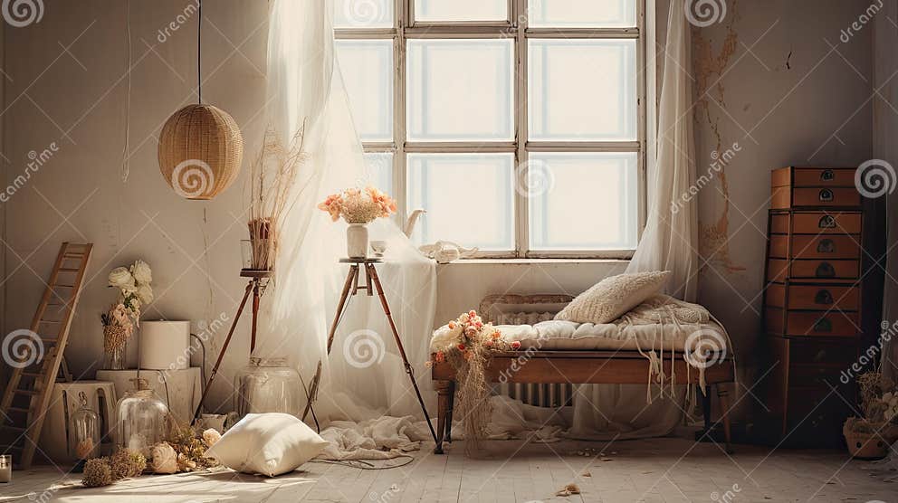 Window light studio stock illustration. Illustration of props - 321132258