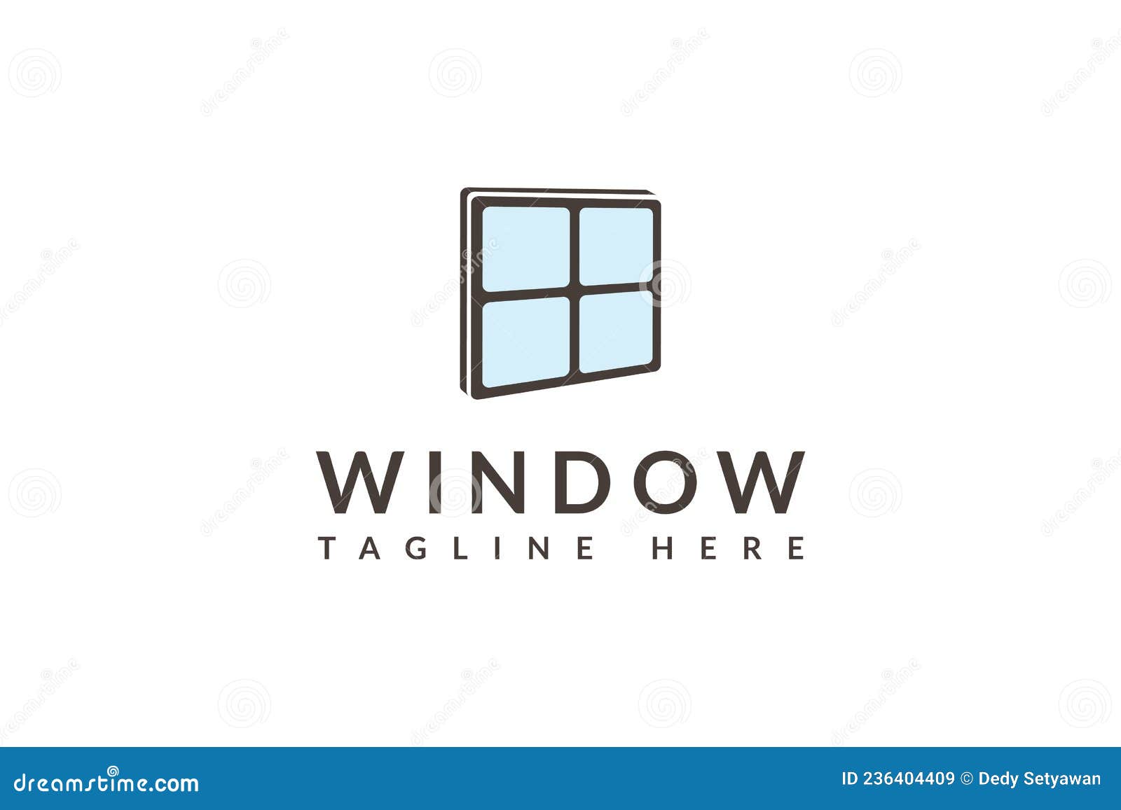Window logo design stock vector. Illustration of home - 236404409