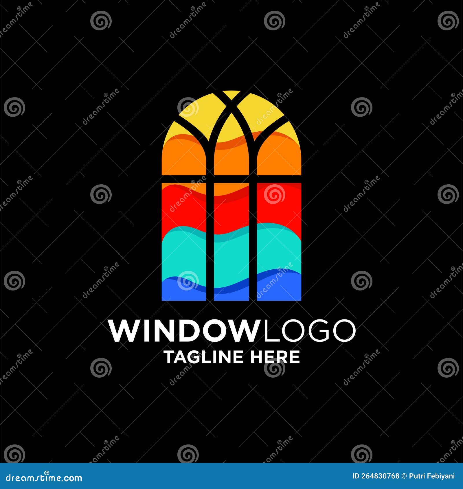 Window Logo Design stock vector. Illustration of inspiration - 264830768
