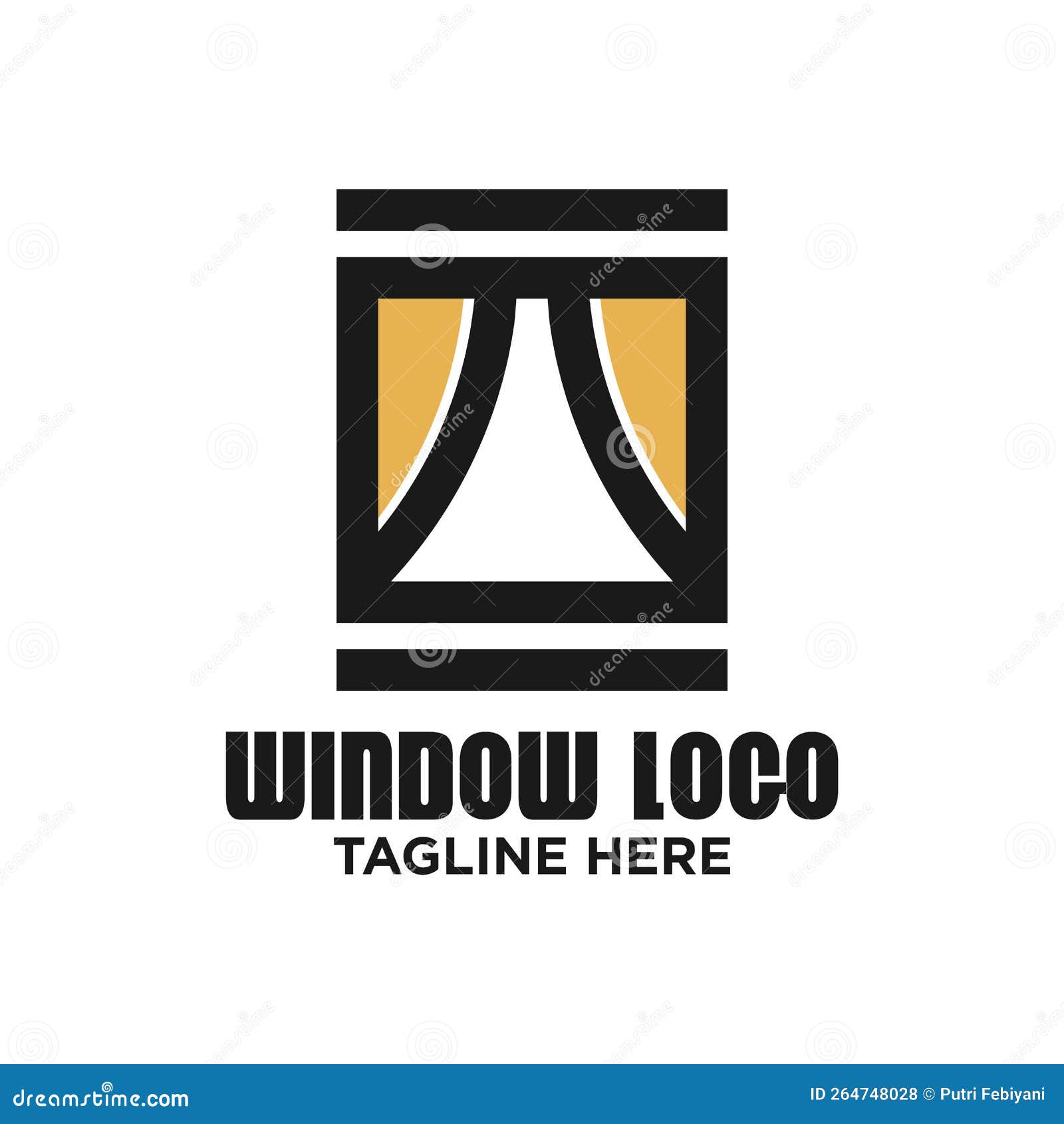 Window Logo Design stock vector. Illustration of vector - 264748028