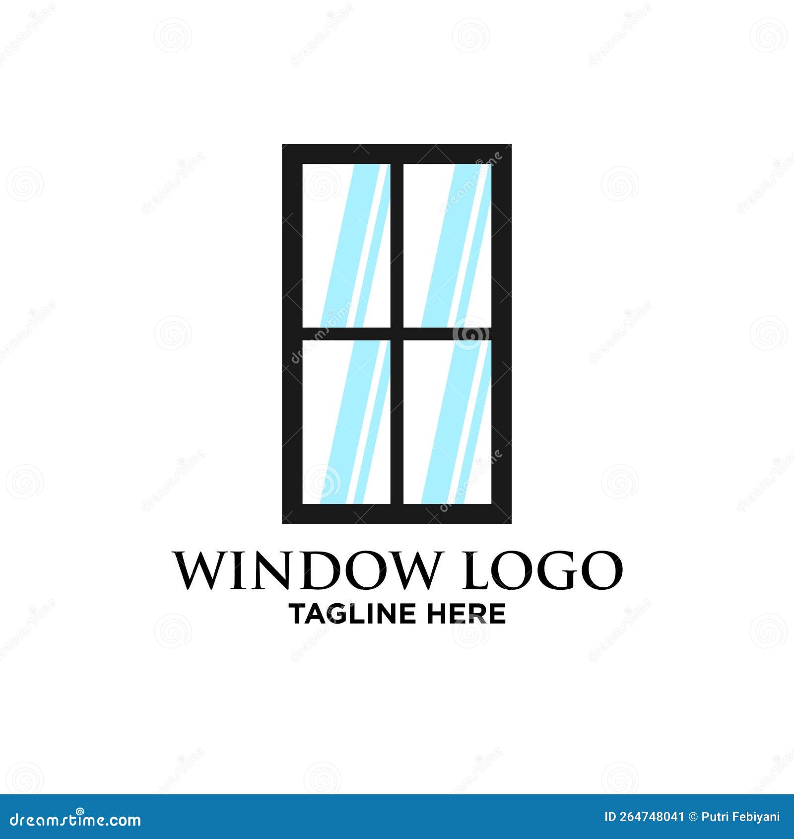 Window Logo Design stock vector. Illustration of company - 264748041