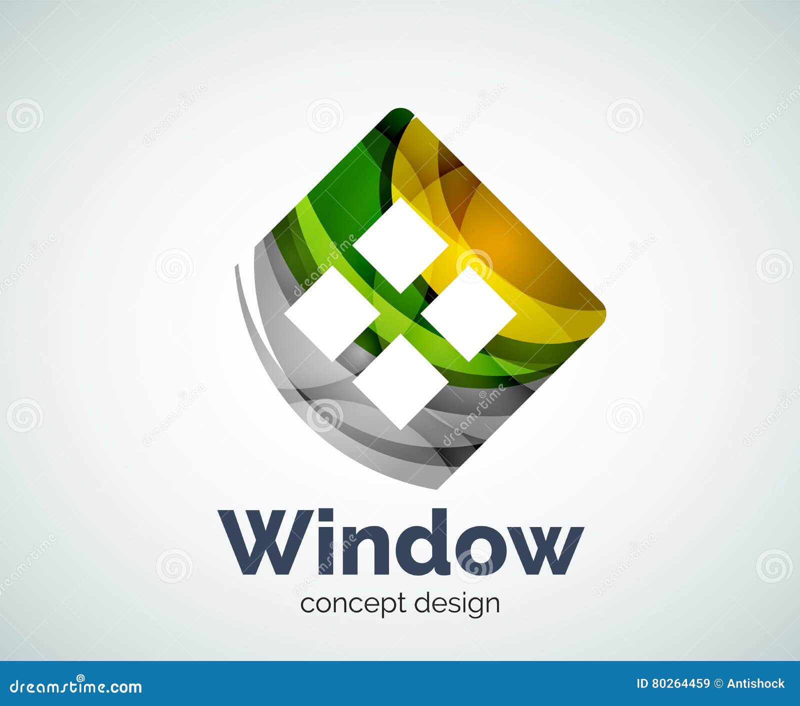 Window logo template stock vector. Illustration of business - 80264459