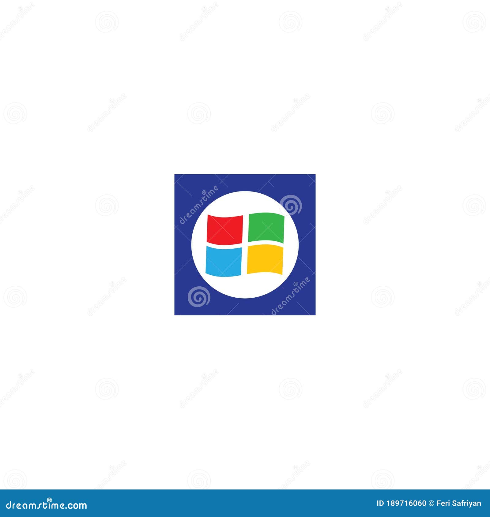 Window logo vector icon editorial image. Illustration of flat - 189716060