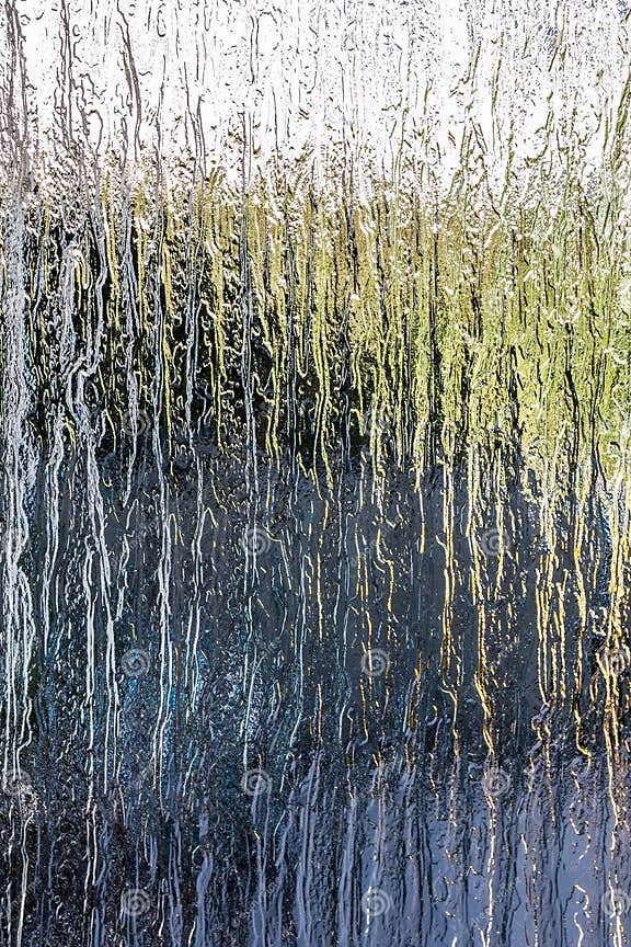 Window Made of Glass with Nice Structures Stock Image - Image of window ...