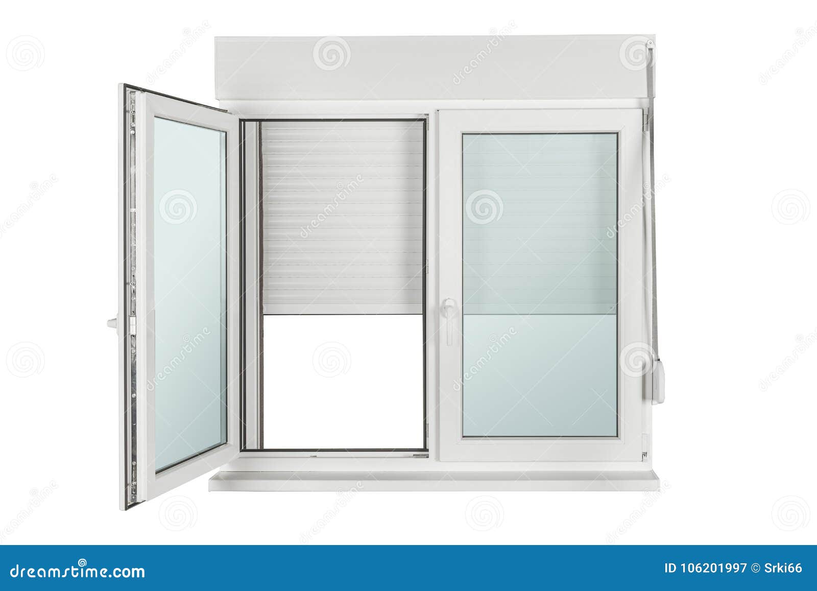 PVC Window Isolated on White Stock Image - Image of windows, home ...