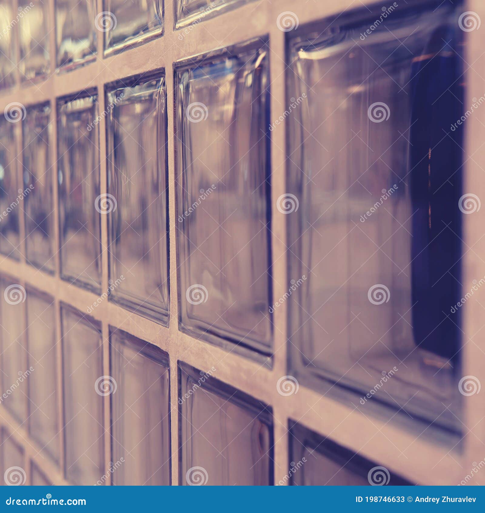 Window Made of Square Transparent Glass Inserts, Close-up Background ...