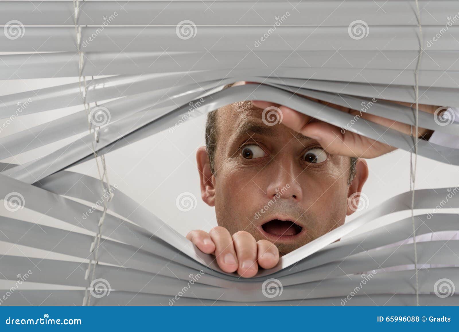 Peeking Through Window