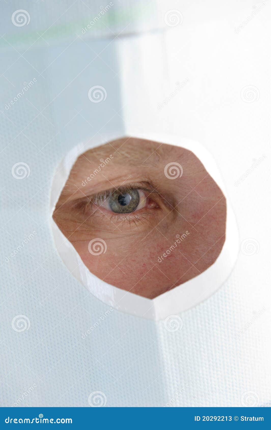 Window in a Mask for Treatment of an Eye Stock Image - Image of ...