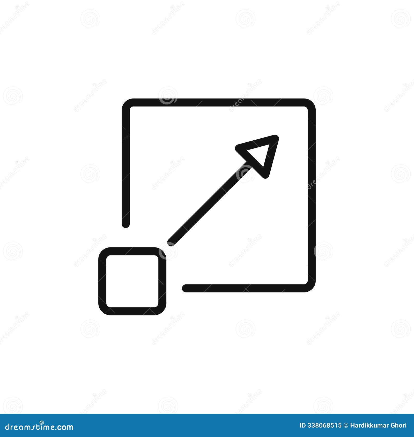 Window Maximize Icon Isolated on White Background Stock Illustration ...