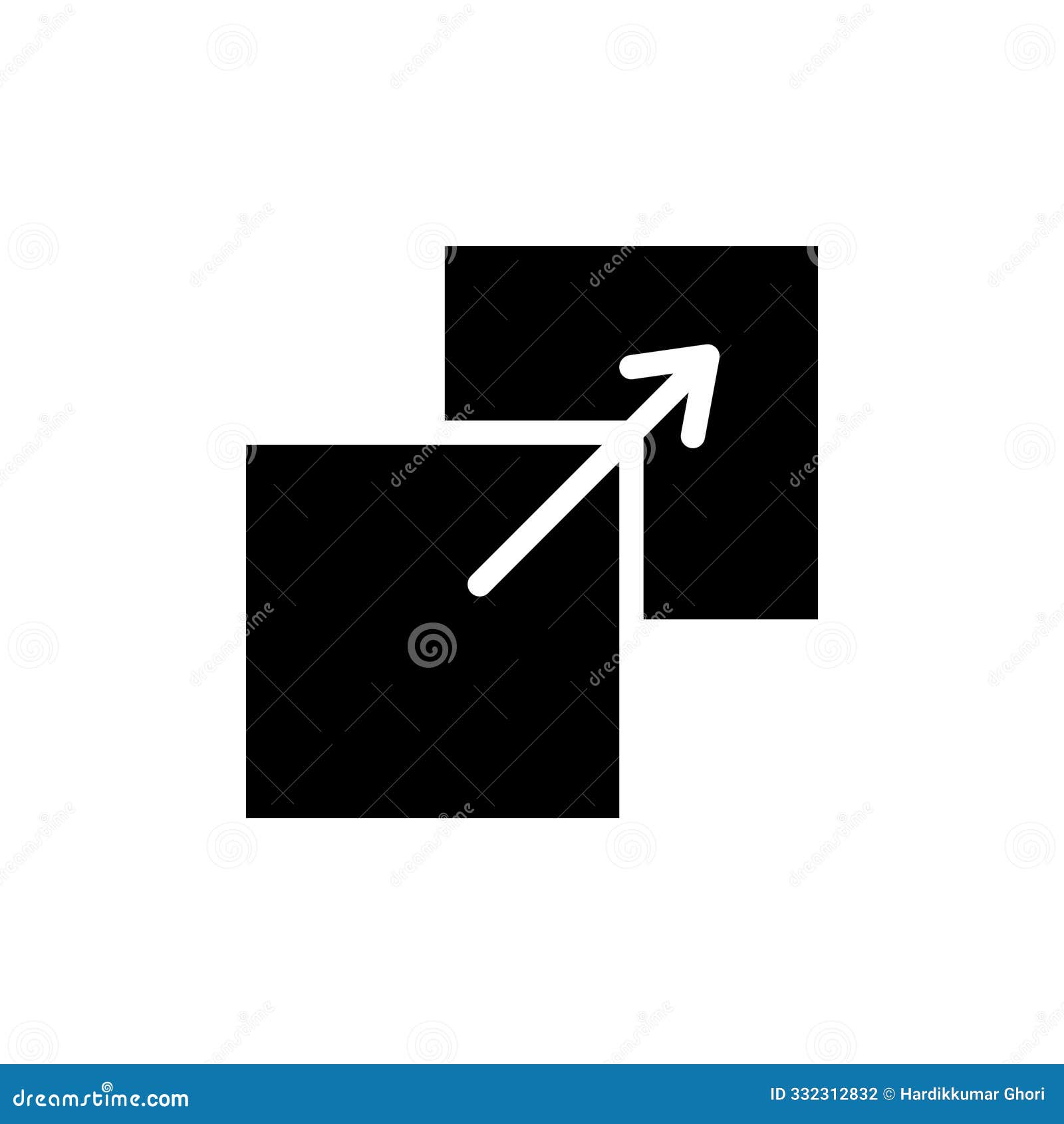 Window Maximize Icon Isolated on White Background Stock Illustration ...