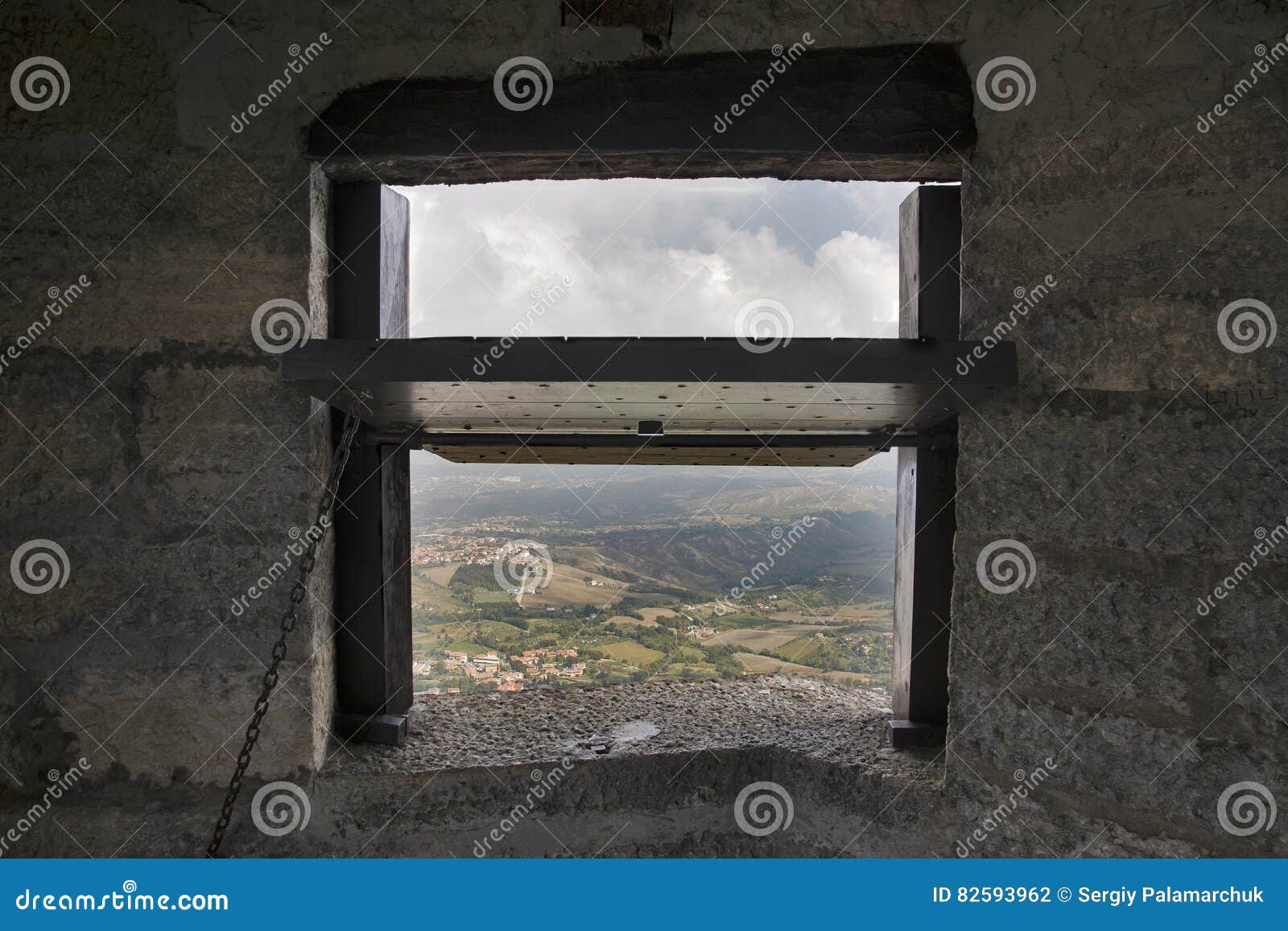 Window in a Medieval Castle, San Marino. Stock Photo - Image of history ...