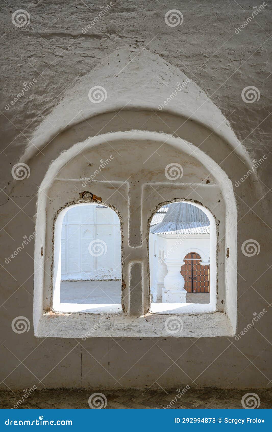 Window of the Medieval Cathedral of the Holy Trinity in the Alexander ...