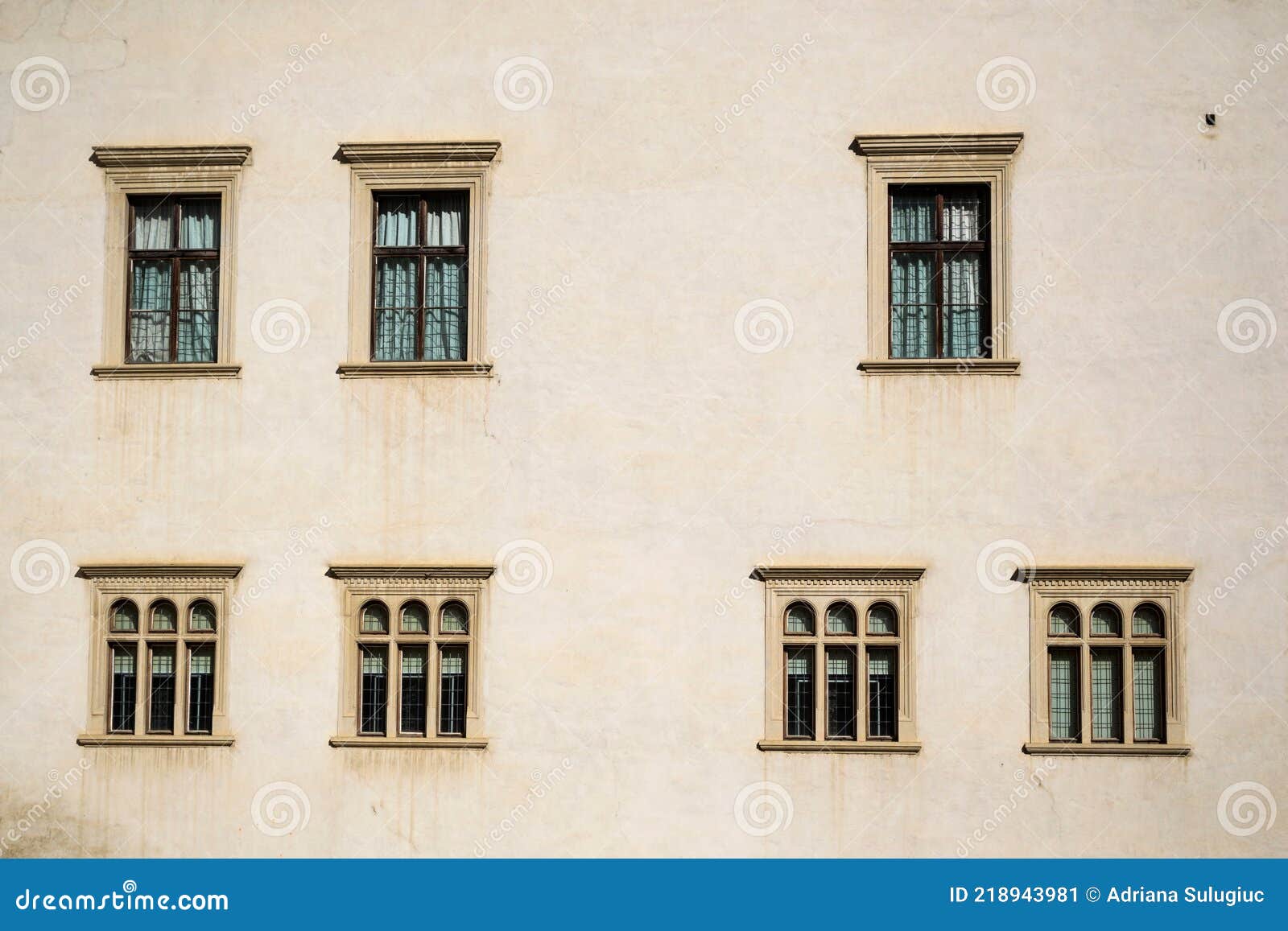 Window with metal grate stock image. Image of block - 218943981
