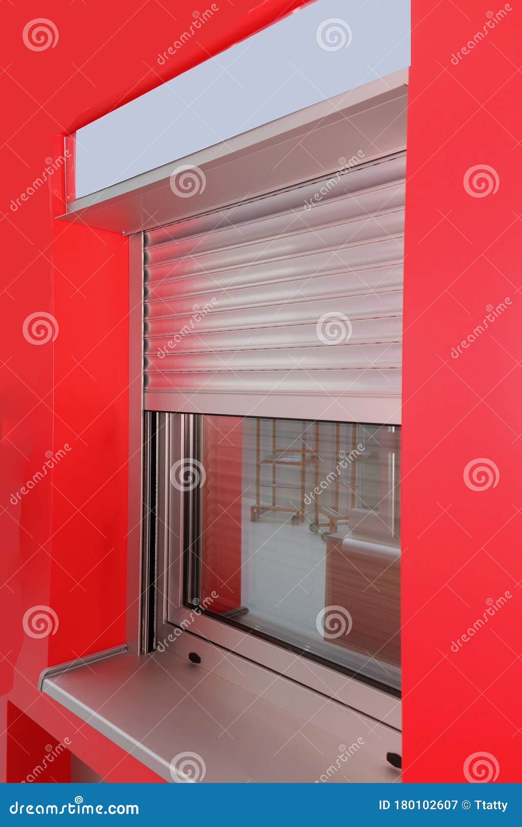 Window metal shutters stock image. Image of window, exterior - 180102607