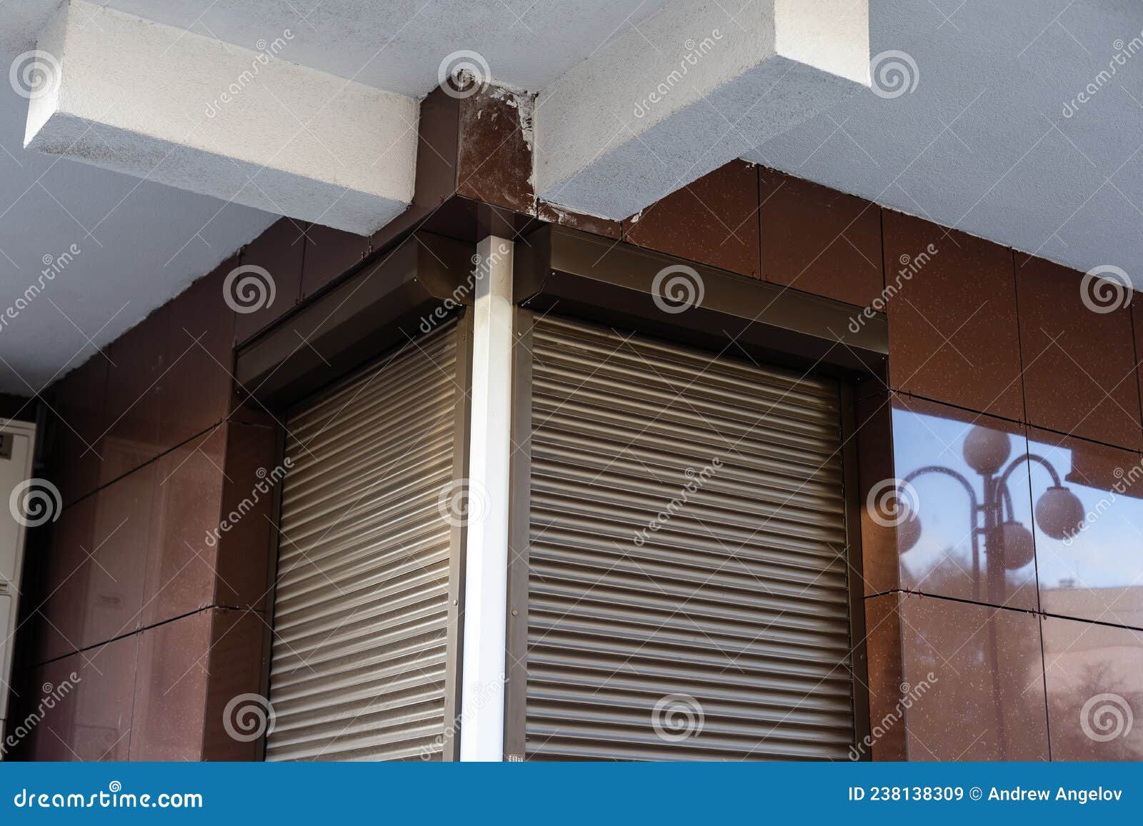 Window with Modern Shutter, Exterior Shot Stock Image - Image of ...