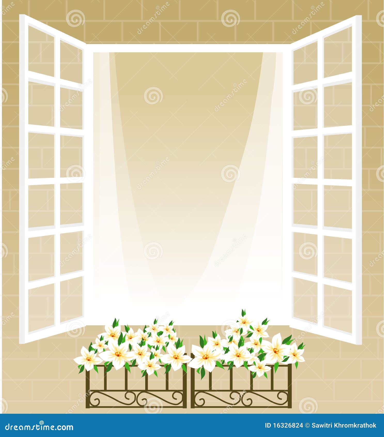 Window morning plan stock illustration. Illustration of flying - 16326824