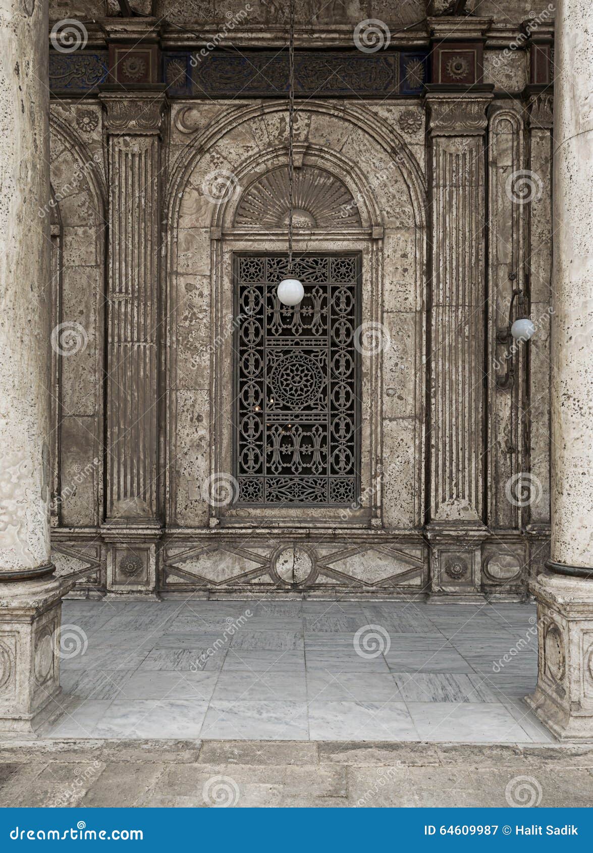 Window, Mosque of Muhammad Ali Pasha, Citadel of Cairo, Egypt Stock ...