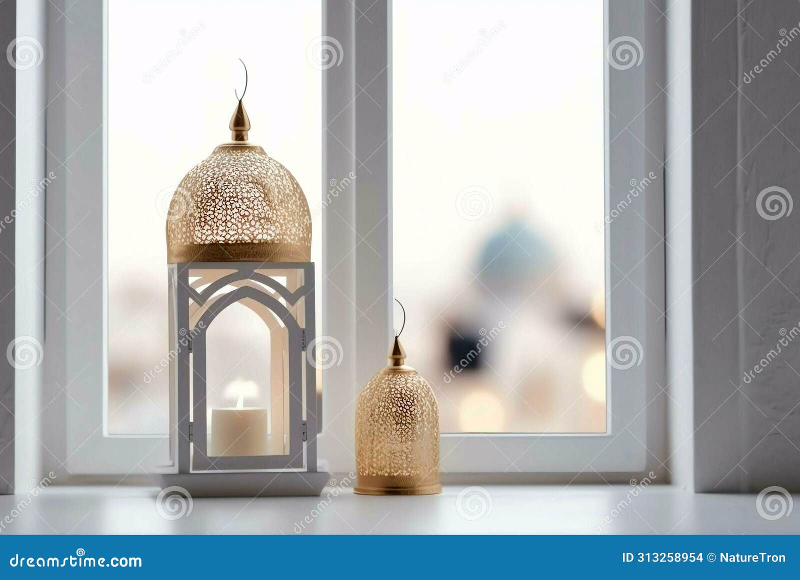 Window in Mosque Window of Mosque Stock Illustration - Illustration of ...