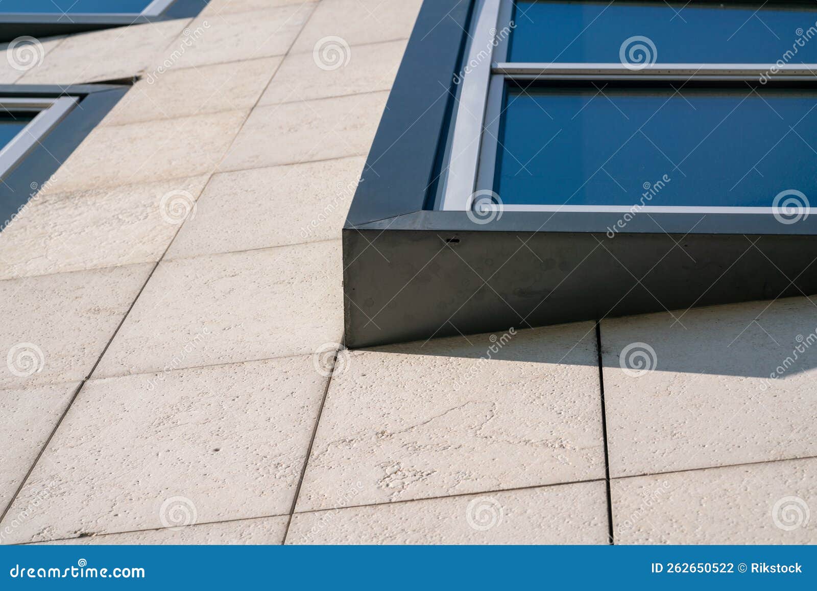 Window and Mullion on a Contemporary Modern Building. the Details of ...