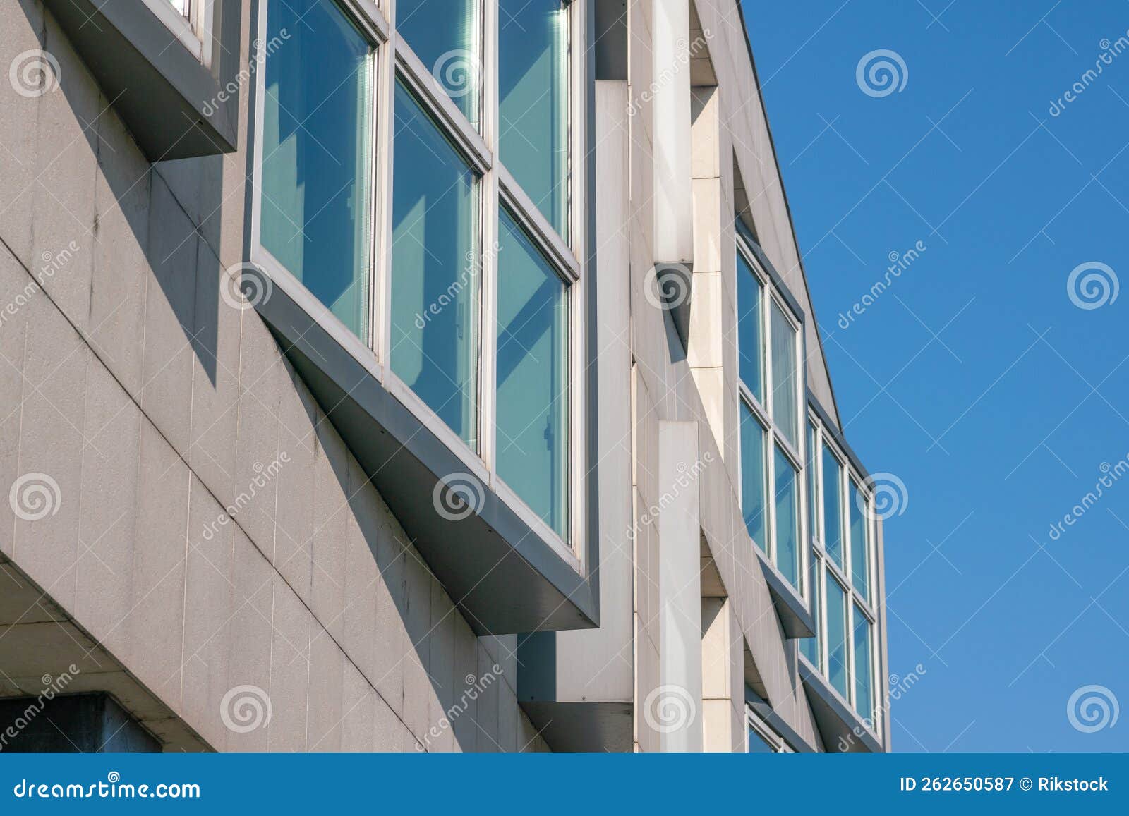 Window and Mullion on a Contemporary Modern Building. Facade of a ...