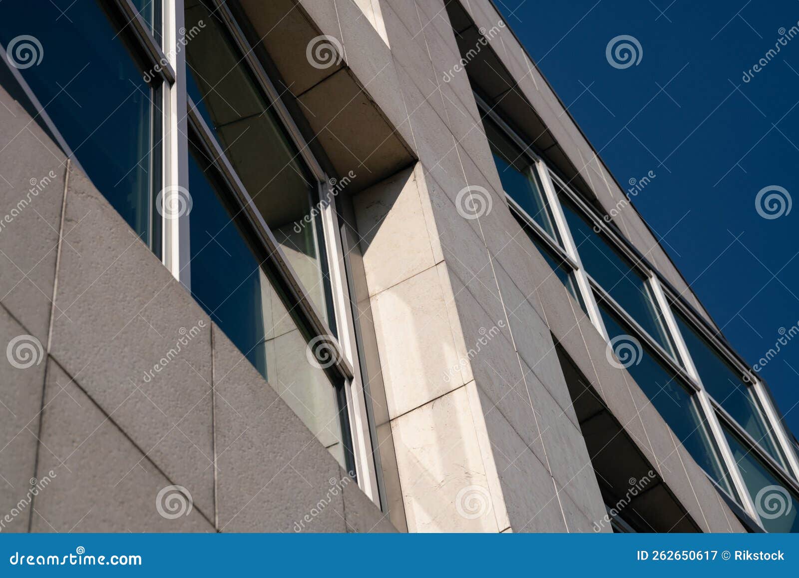 Window and Mullion on a Contemporary Modern Building. the Details of ...