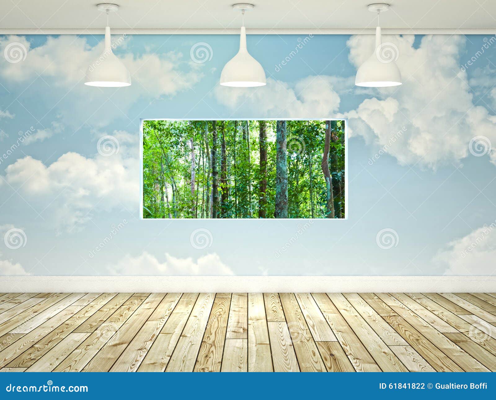 Window on nature stock photo. Image of forest, tree, freedom - 61841822