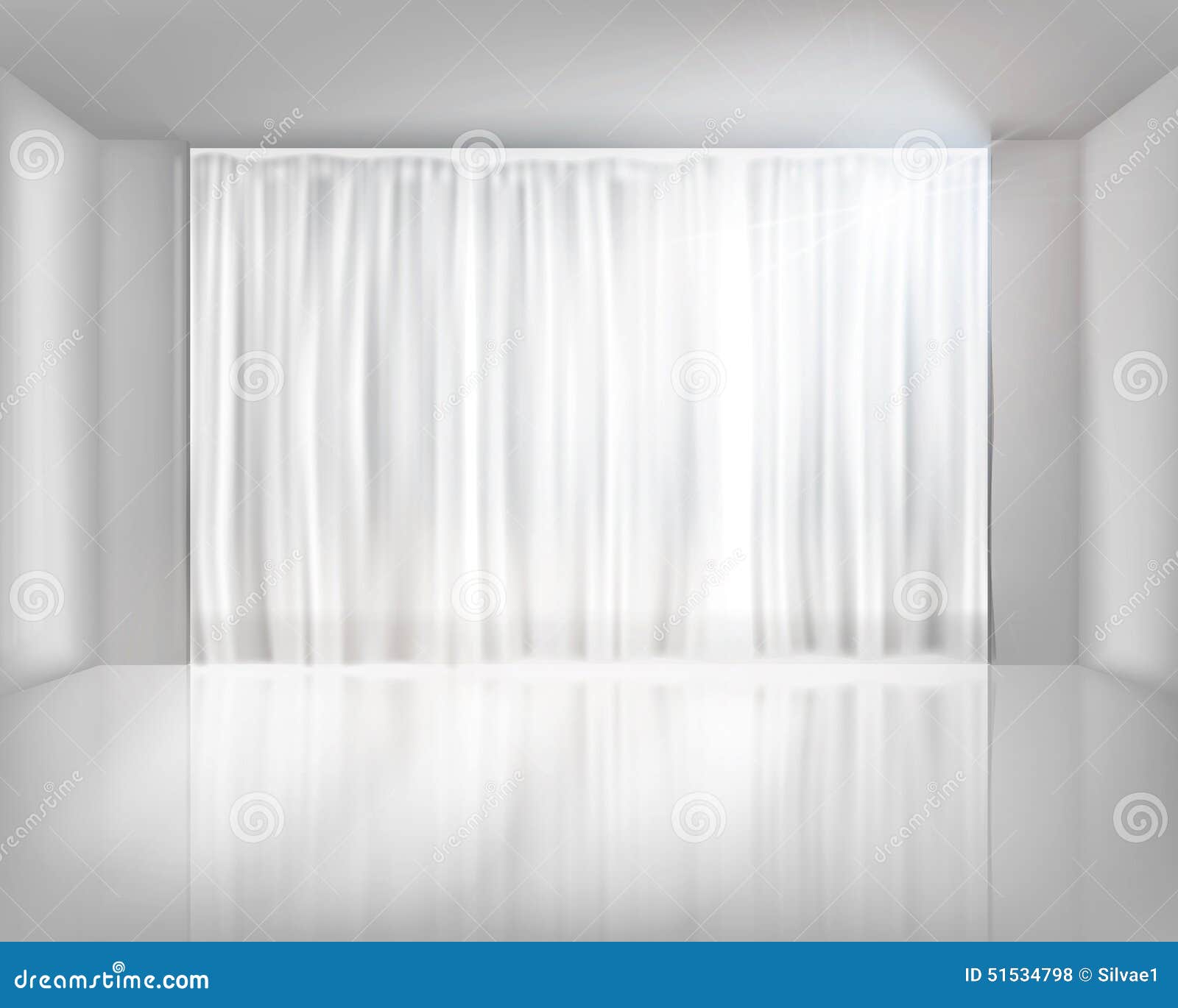 Window with Net Curtains. Vector Illustration Stock Vector ...