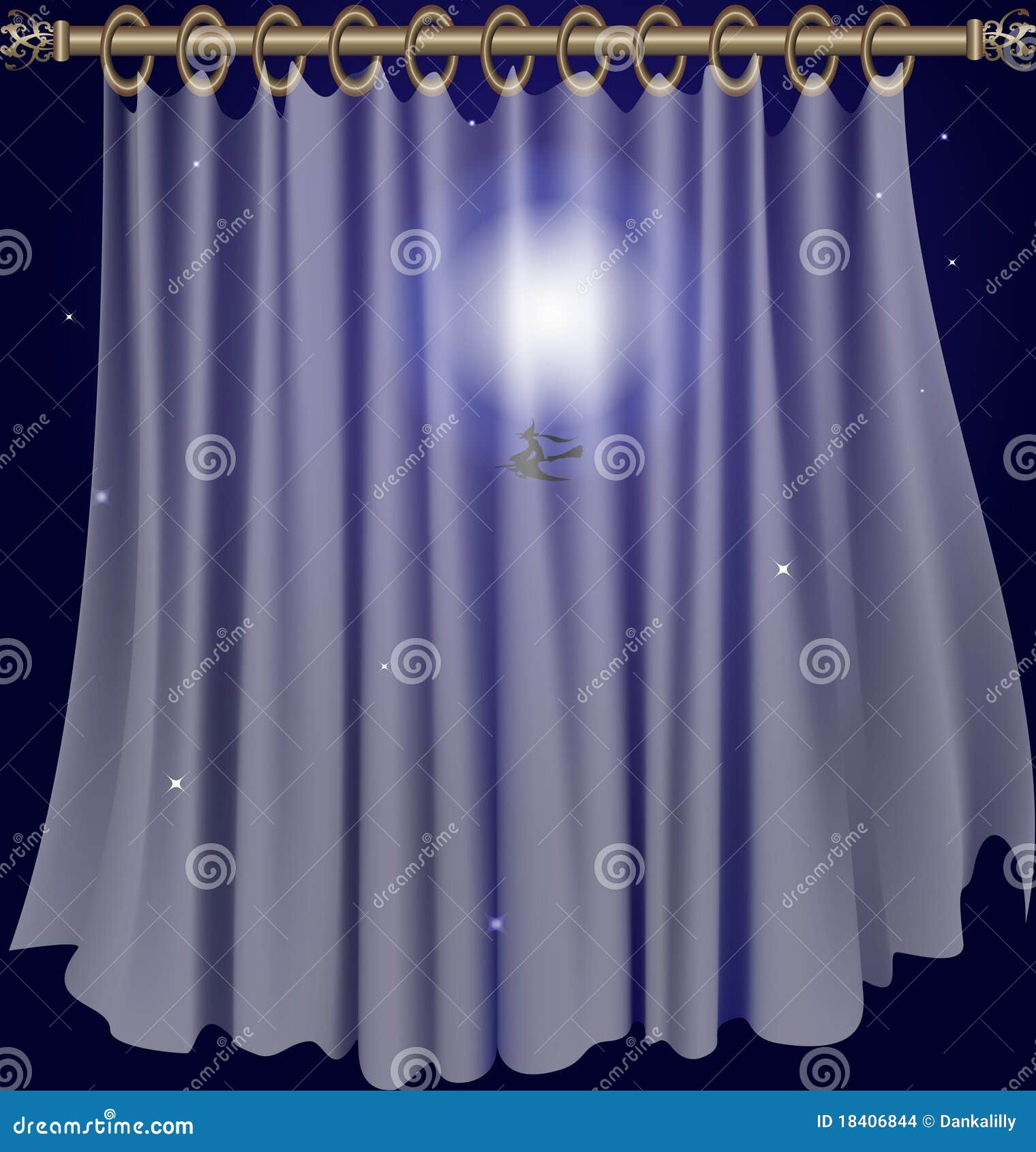 Window in the night stock vector. Illustration of eaves - 18406844