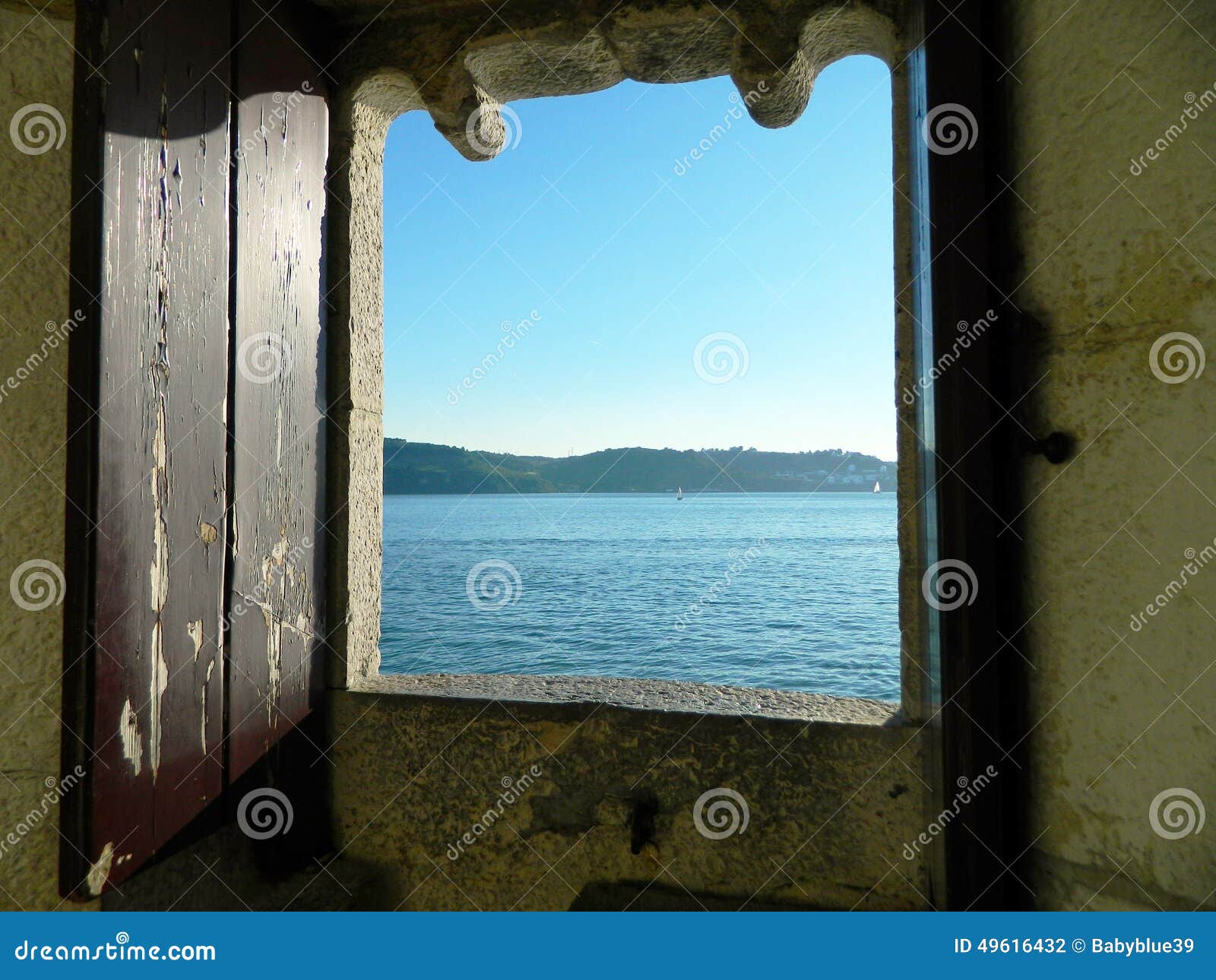 Window on the ocean stock photo. Image of castle, ocean - 49616432
