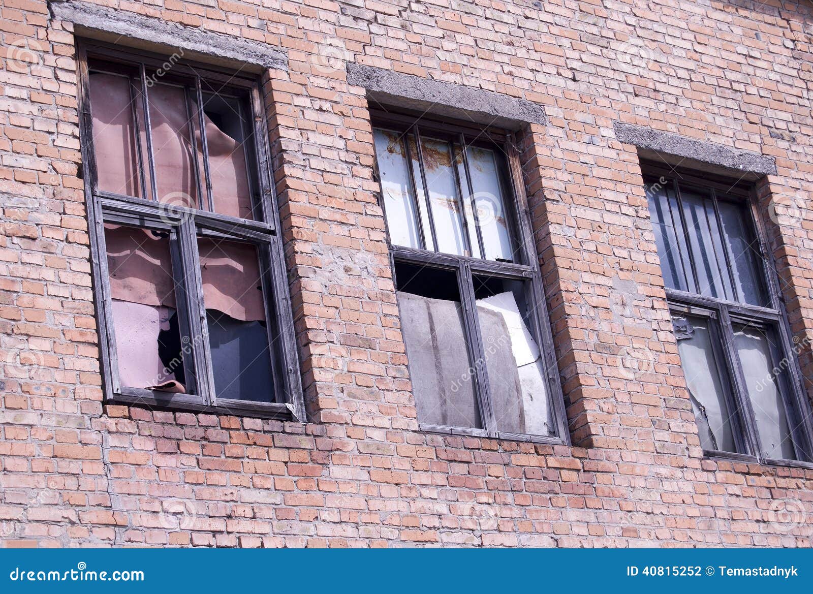The Window of an Old Abandoned House Stock Photo - Image of broken ...