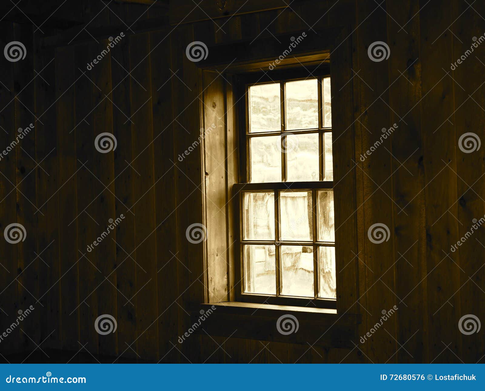 Window in Old Building in Sepia Tone Stock Photo - Image of building ...