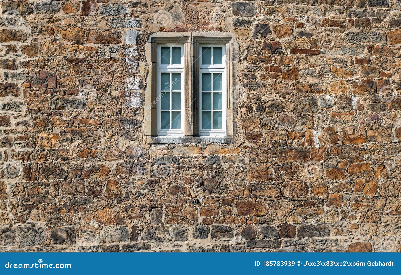 Window of the old Castle stock image. Image of wall - 185783939