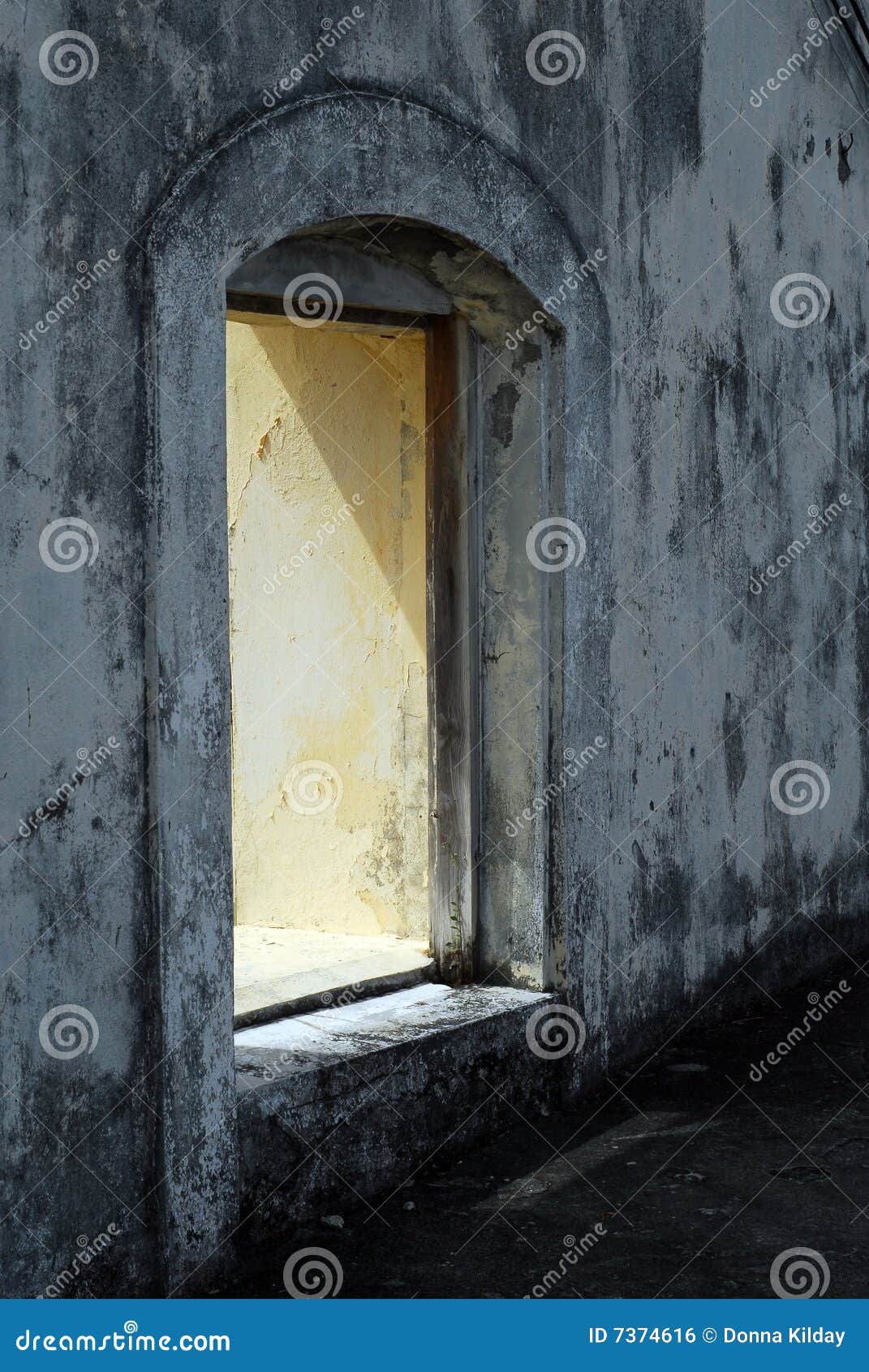 Window in old fort stock photo. Image of texture, wall - 7374616