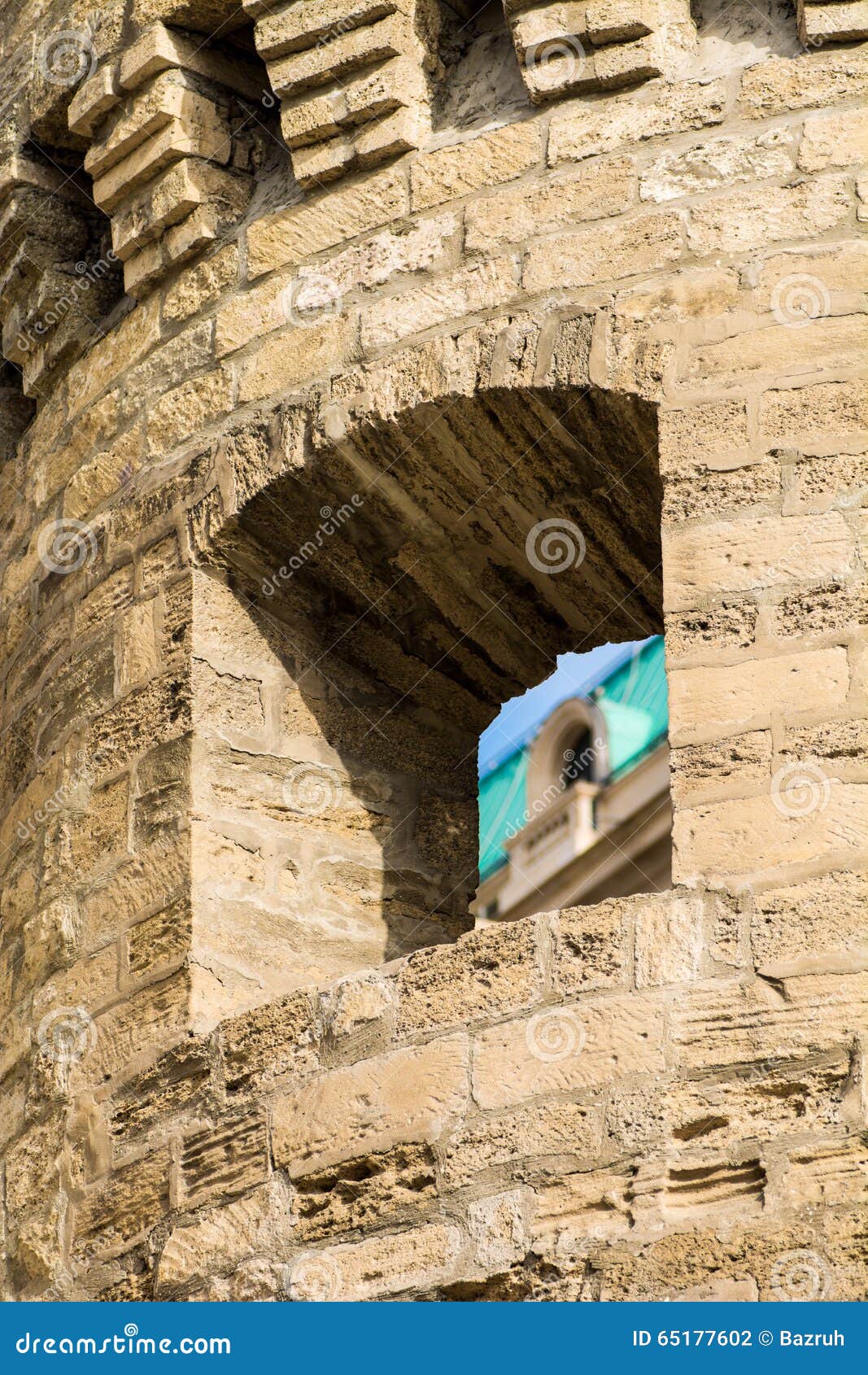 Window of old fortress stock photo. Image of detail, decoration - 65177602