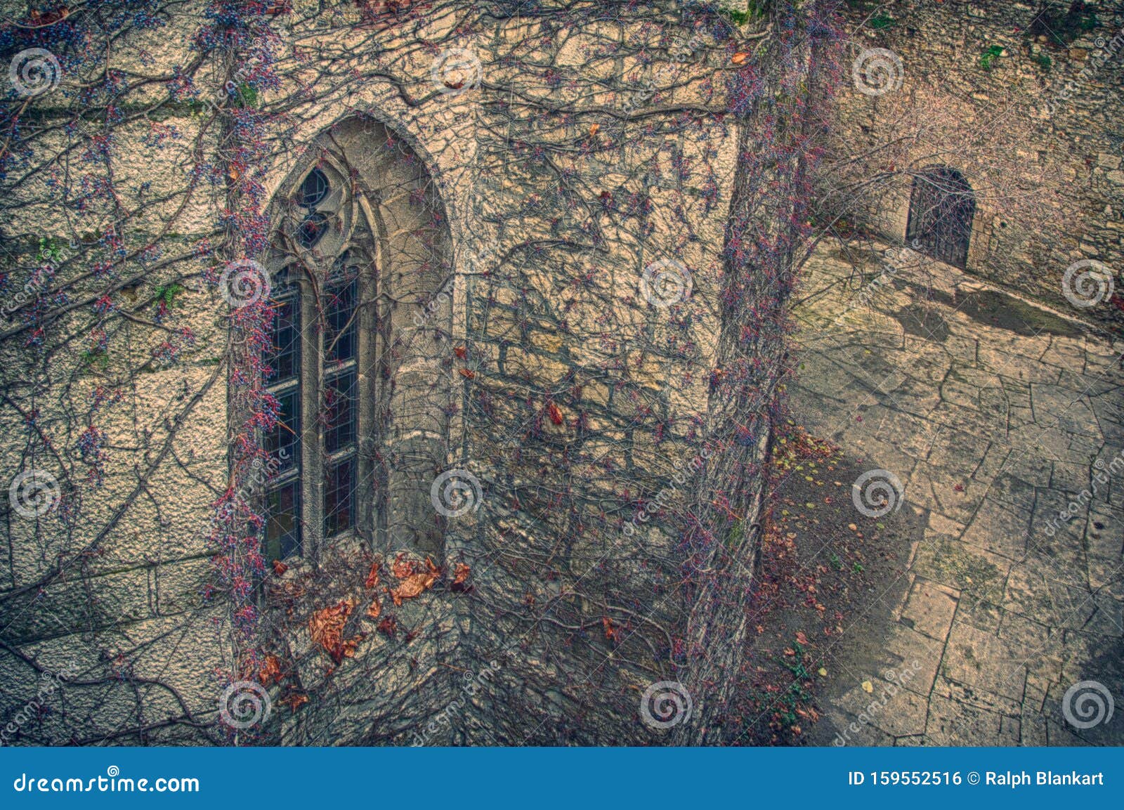 A Window of an Old Haunted Castle. Stock Photo - Image of europe ...