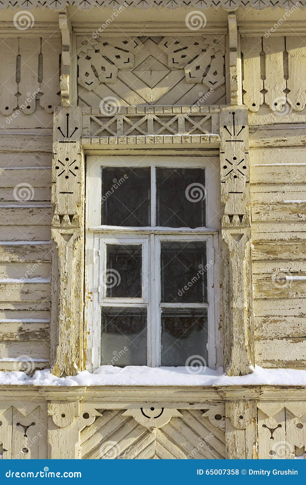 Window of the old house stock photo. Image of paint, wooden - 65007358