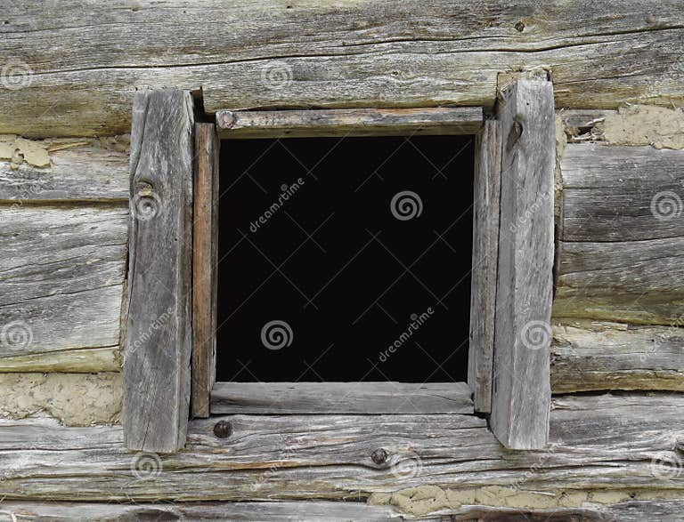 Window in an Old Log Cabin. Stock Image - Image of cabin, wood: 44475029
