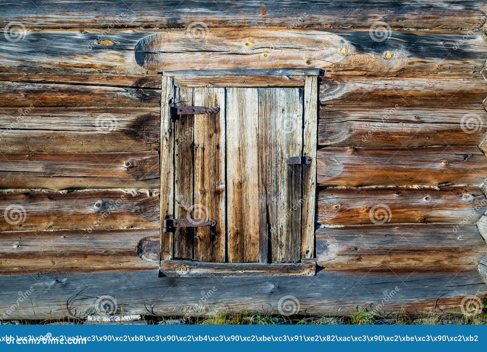 A Window in an Old Rustic House Stock Photo - Image of malye, aged ...