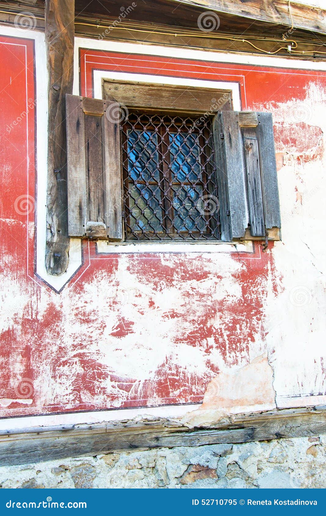 Window in Old Traditional Bulgarian House Stock Image - Image of ...