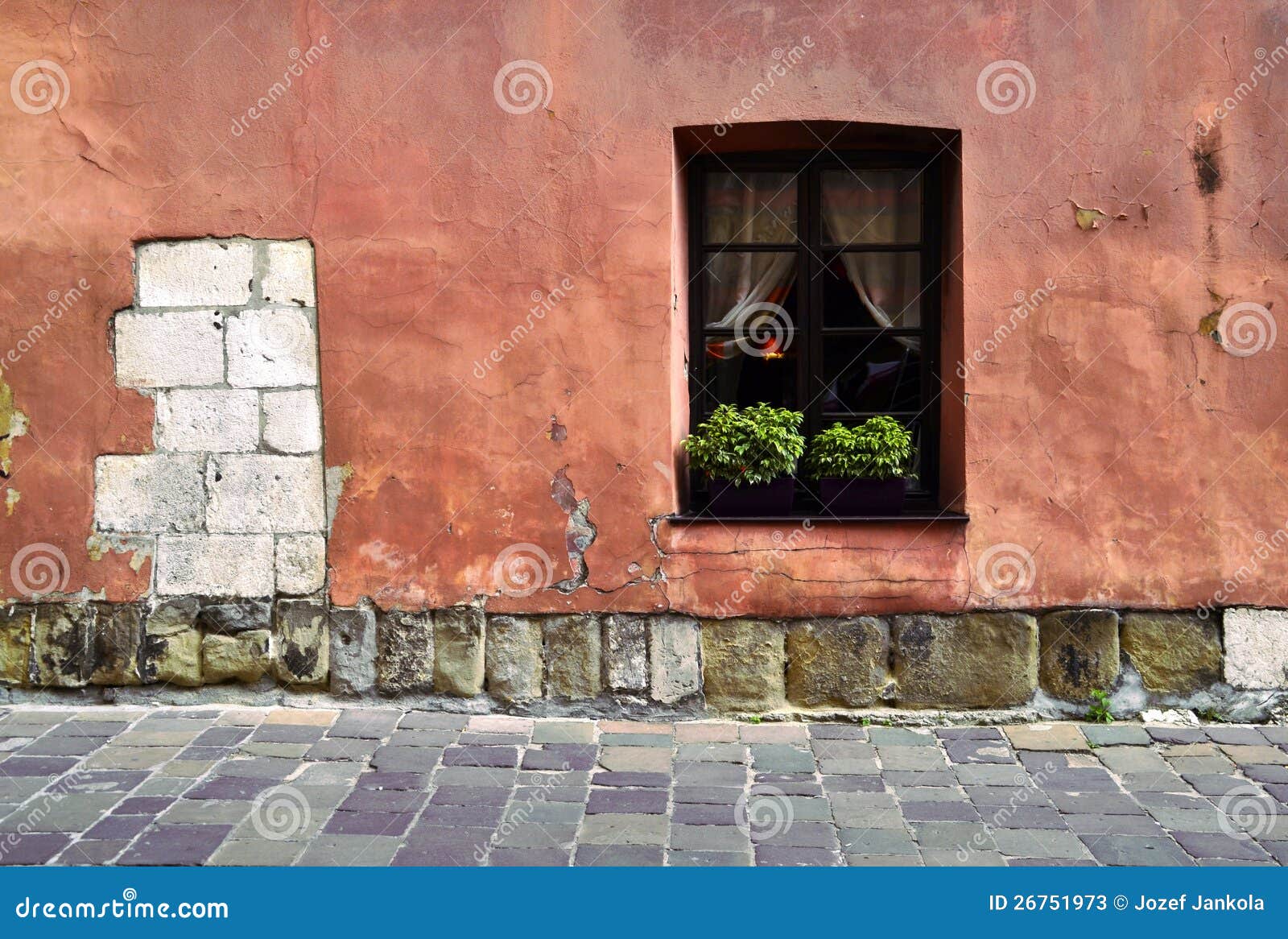 Window of the old wall stock image. Image of design, abstract - 26751973