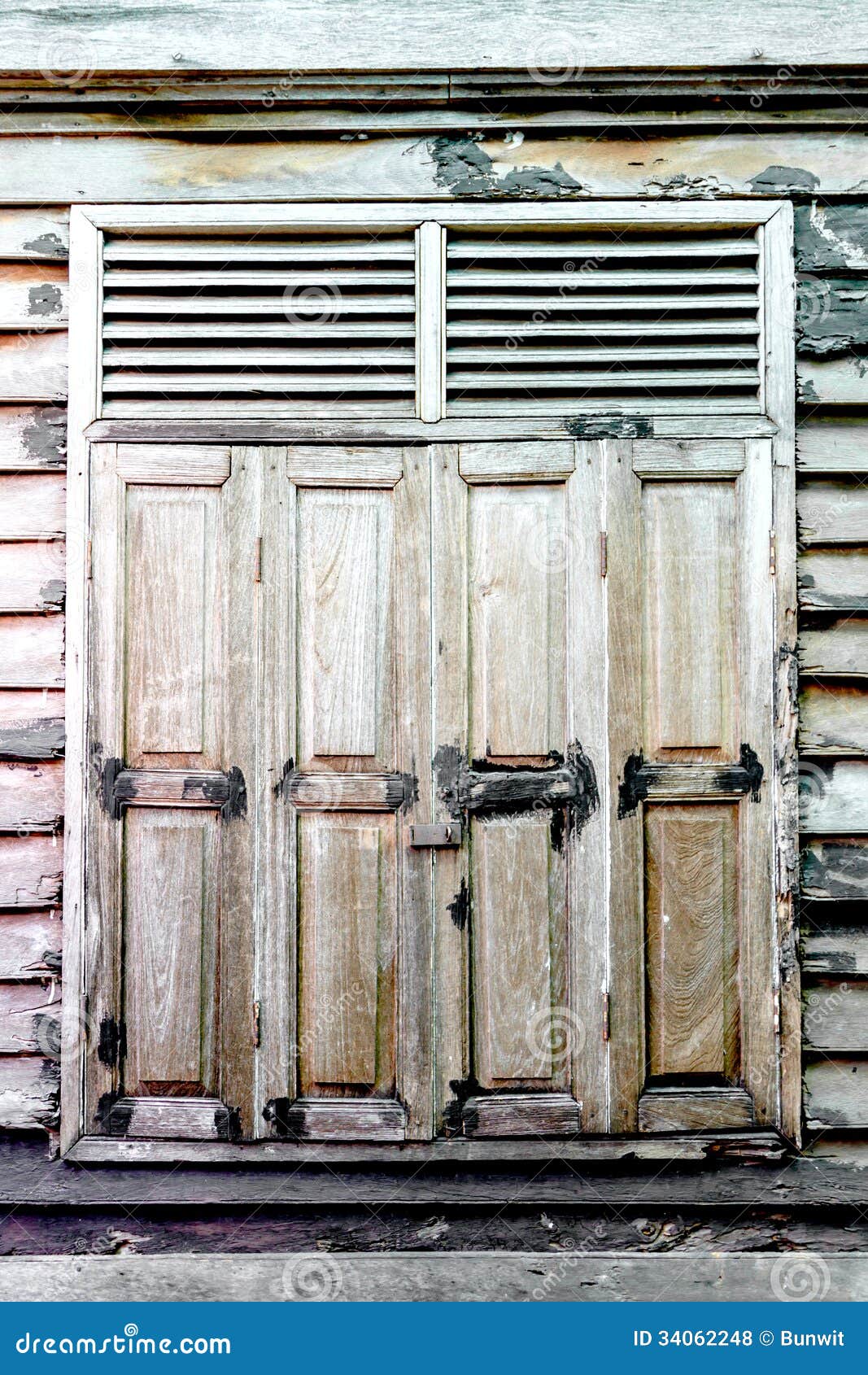 Window in the Old Wooden House Stock Photo - Image of architectural ...