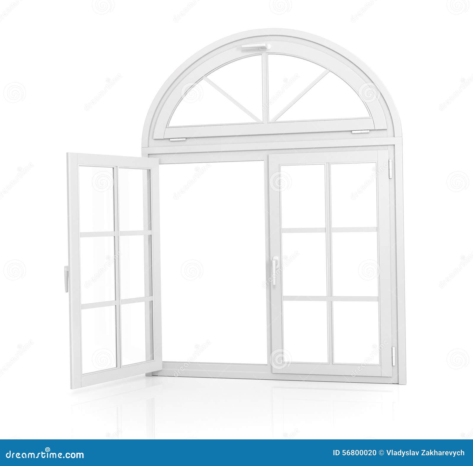 Window. Open arched window stock illustration. Illustration of arched ...